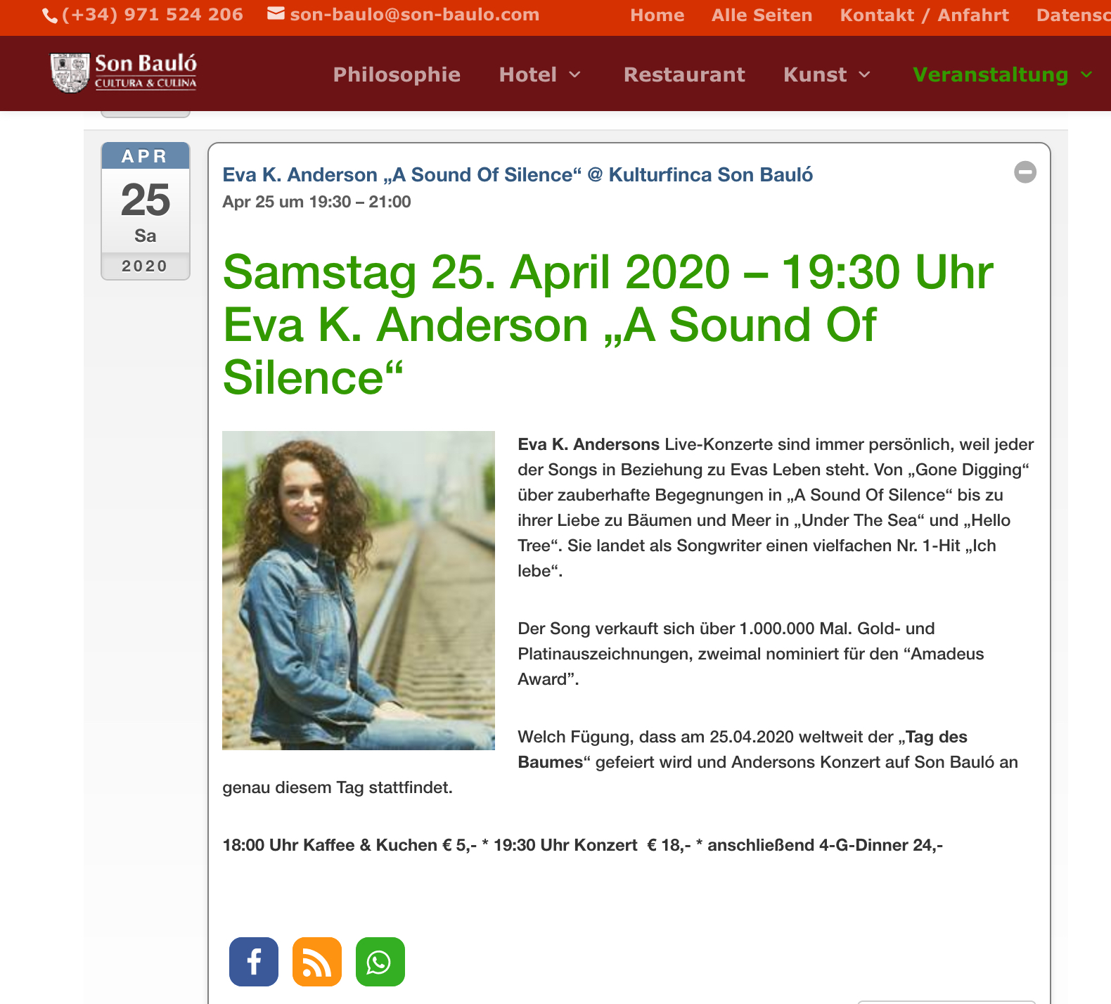 Hello Tree live | Eva K. Anderson singer/songwriter/artist